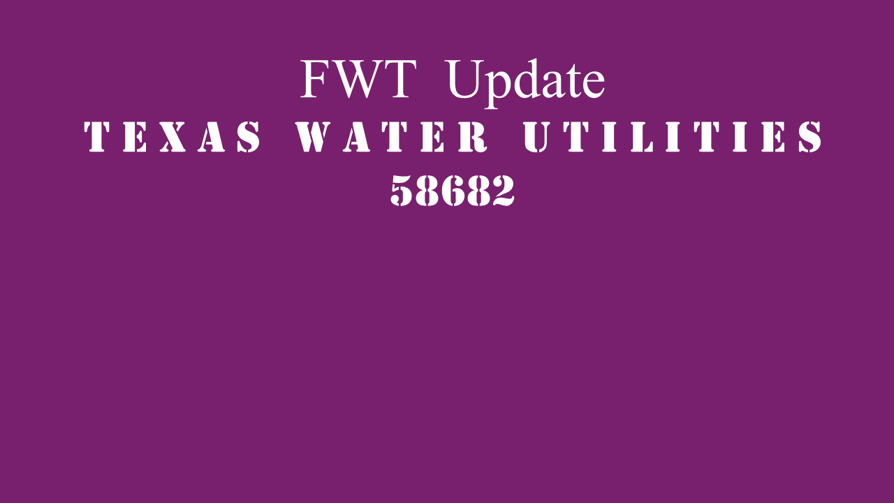 TWU Customers Should File List of Issues by January 22 – Fair Water Texas